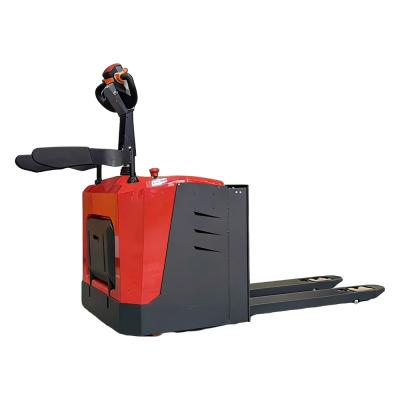 China Stand On Walk Behind Electric Pallet Truck Lifter Stacker 2000kg OEM for sale