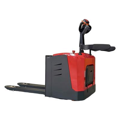 China Stand On Walk Behind Electric Pallet Truck Lifter Stacker 2000kg OEM for sale