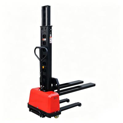 China On Board Self Lifting Counterbalance Electric Pallet Stacker Portable Freight Accompanying for sale