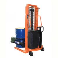 Quality 2.5m Semi Electric Manual Hydraulic Drum Lifter Rotator Stacker OEM for sale