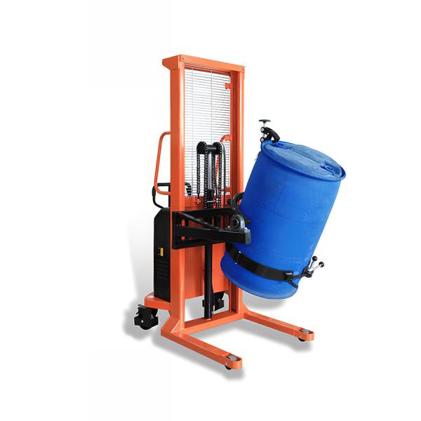 Quality Mobile Semi Electric Hydraulic Drum Lifter Tipper 450kg Hand Crank Controlled for sale