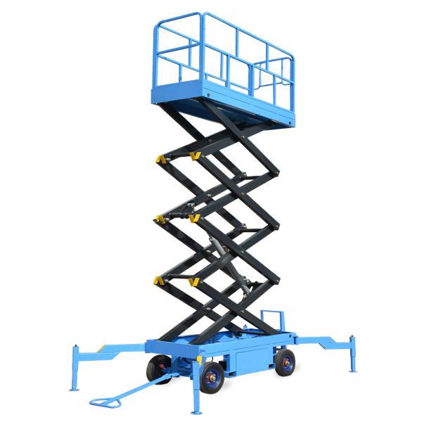 Quality Mobile Scissor Lift with Folding Legs Two Ton Heavy Capacity Structural Installation Platform for sale