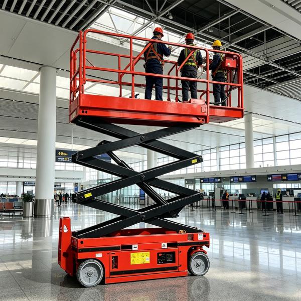 Quality Aerial Lightweight Scissors Lift Platform Autonomous Driveable EN Certificated for sale