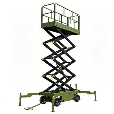 China Movable Lightweight Scissor Lift Self Propelled 24ft With Folding Legs for sale