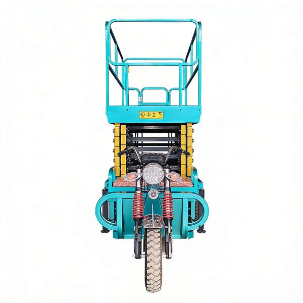 Quality Commercial Compact Scissor Lift Equipment Vehicle Mounted Tricycle 500KG for sale