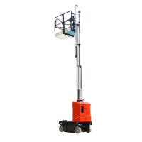 Quality Lightweight Vertical Mast Lift Luxury Merchandising Platform One Man for sale