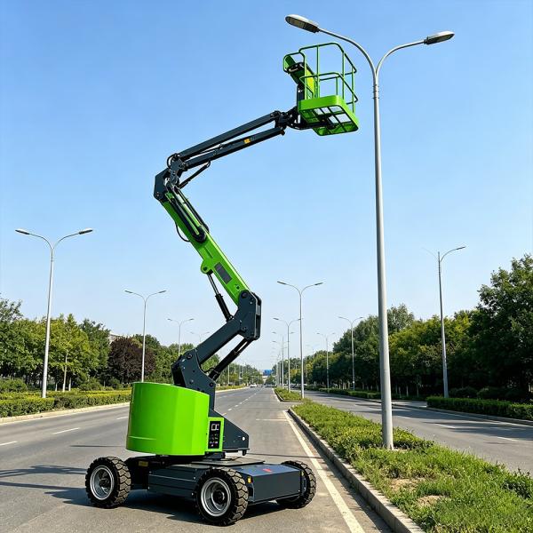 Quality Compact Towable Cherry Picker Boom Lift For Power Grid Maintenance for sale