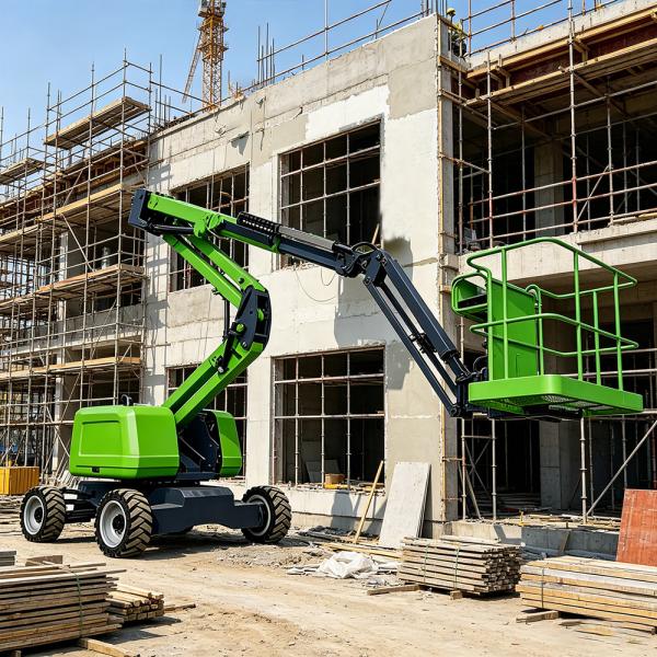 Quality 40 Ft Telandor Diesel Articulating Boom Lift For Demolition for sale