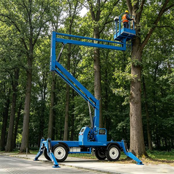 Quality 10M 80 Ft Articulating Towable Boom Lift Platform Compact Lightweight for sale