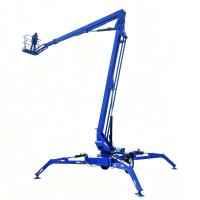 Quality Hydraulic Articulated Cherry Picker Towable Boom Lift Reinforced steel 12m for sale