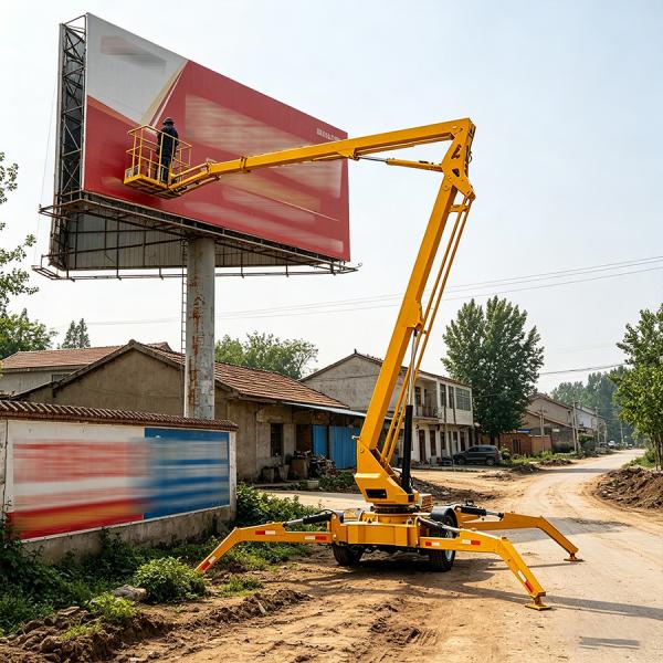 Quality Hybrid Boom Towable Man Lift Articulating ODM OSHA Certificated for sale