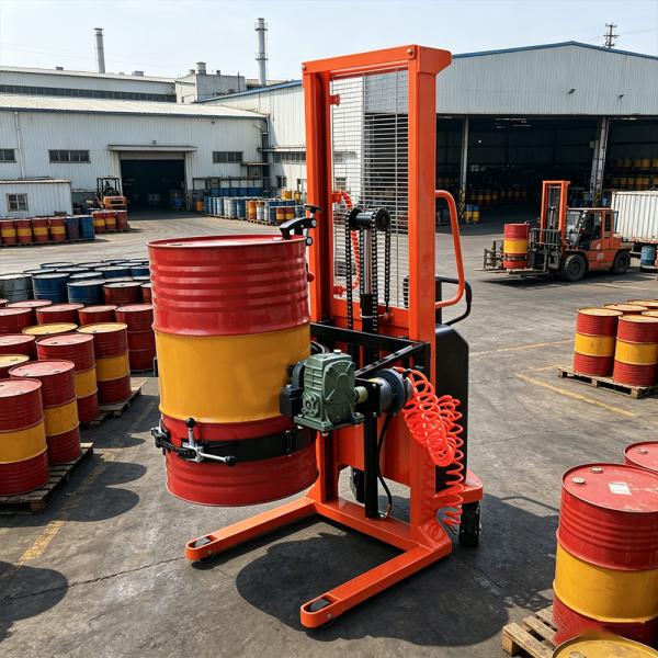 Quality Pneumatic Drum Lift Explosive Chemical And Solvent Blending Transporter for sale