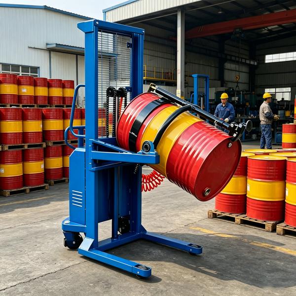 Quality Pneumatic Drum Lift Explosive Chemical And Solvent Blending Transporter for sale