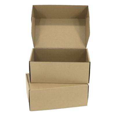 China Custom Size Plain Cardboard Shoe Packaging Box For Packing Material for sale
