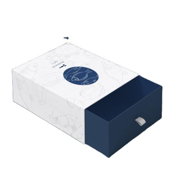 Custom Drawer Gift Box Logo Print Personalized Biodegradable Rigid Packaging Made