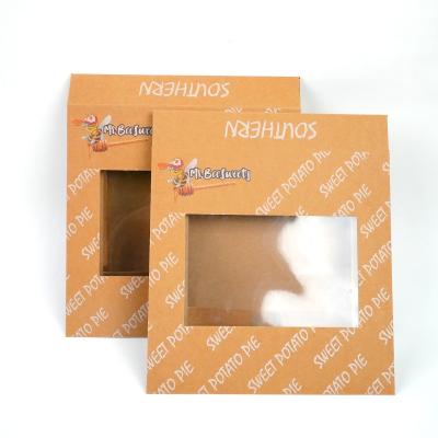 Cina Cucina all'aperto Piatto di carta Kraft Campeggio Picnic Snack Box Con funzione di auto-erezione in vendita
