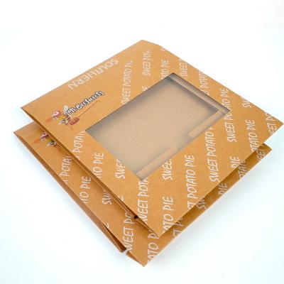 Cina Cucina all'aperto Piatto di carta Kraft Campeggio Picnic Snack Box Con funzione di auto-erezione in vendita