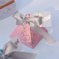 China Recyclable Angel Gift Box Square Crossing Candy Dragee Boxes for sale