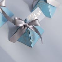 China Recyclable Angel Gift Box Square Crossing Candy Dragee Boxes for sale