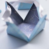 China Recyclable Angel Gift Box Square Crossing Candy Dragee Boxes for sale