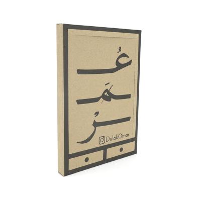 China Custom Size Rigid Box Packaging Personalized Recycled Kraft Paper Book Shape Photo Box for sale