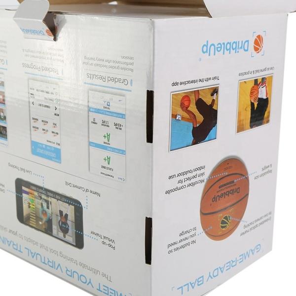 Quality Custom Designed Logo Basketball Corrugated Packaging Box With Open Window for sale