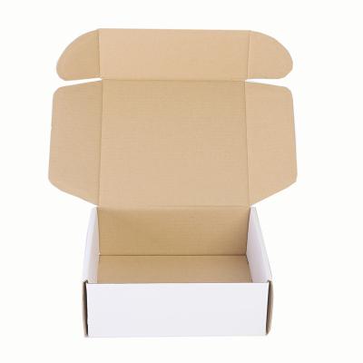 China Easy Folding Electronic Packaging Box Customized White Corrugated Folding Paper Box for sale