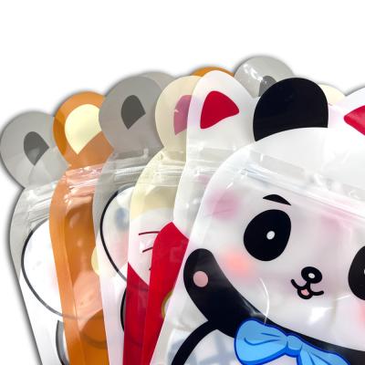China 3.5g Candy Vacuum Plastic Packaging Bags Resealable Mylar Baggies With Window for sale