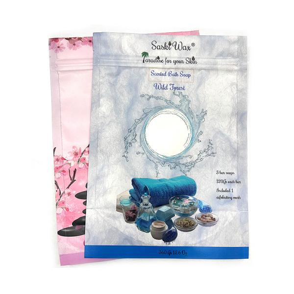 Eco Friendly Laminated Ziplock Stand Up Pouch For Recycled Food Grade Packaging