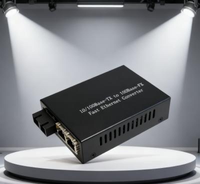China Robust Ethernet Cable SFP Fiber Media Converter PoE Singlemode for sale