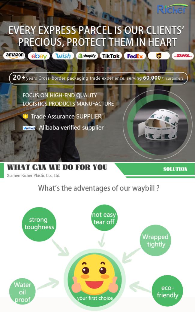 Custom Sticky Labels for Packaging Shipping and Branding Durable Waterproof and Easy-to-Use Adhesive Labels