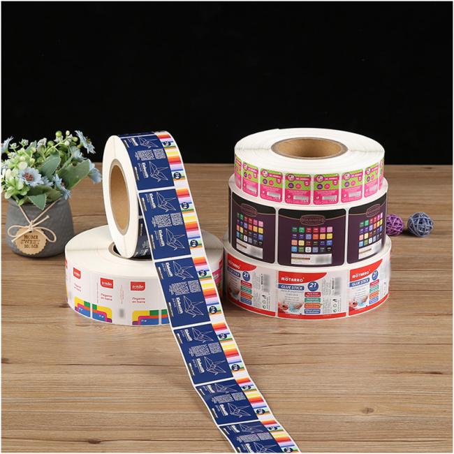 Custom Sticky Labels for Packaging Shipping and Branding Durable Waterproof and Easy-to-Use Adhesive Labels