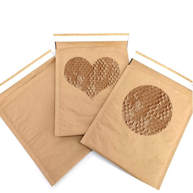 Honeycomb Paper Envelope Bag Full Paper Recyclable Degradable Logistics Express Protection Cushion Packaging