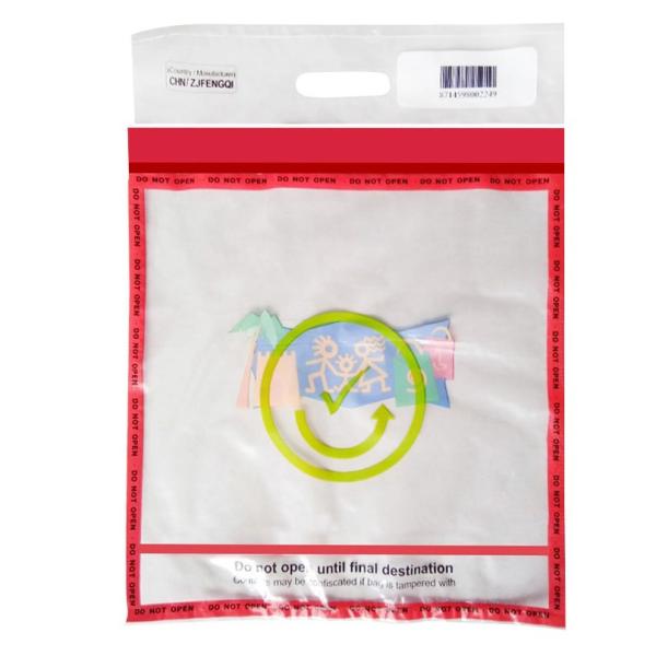 Quality Recycle Custom Logo Security Bag Shipping Security Bag Wholesale Money Evidence for sale