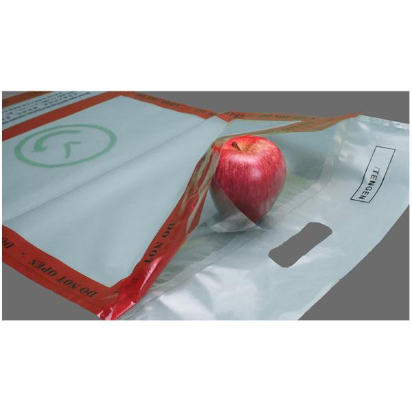 Quality Custom Design Logo Size Duty Free Tamper Evident Cash Bag Tamper Evident for sale
