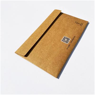 China Kraft Paper Pouch Kraft Paper Pouch with Adhesive Seal Strip and Custom Logo Printing for Sustainable Shipping Packaging for sale