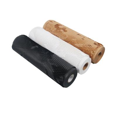 China Eco-Friendly Customizable Size Colorful Honeycomb Wrap Paper Roll for Fragile Cosmetic Products for sale