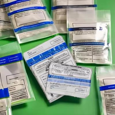 China Hot Selling Transparent Security Evidence Bag with Printed Labels for sale