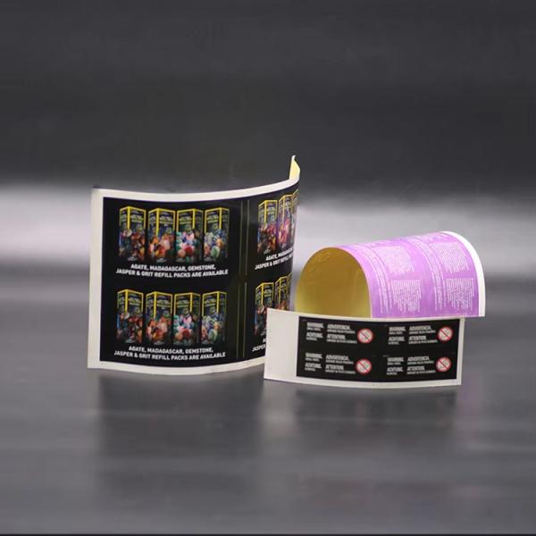 Quality Food-Grade High-Adhesion Printing Customized Candle Jar Warning Labels Sticker for sale