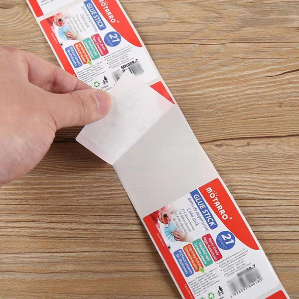 Quality Professional Custom Transparent Self-Adhesive Labels Waterproof Logo Printing on for sale