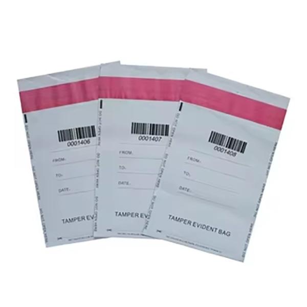 Quality Hot Selling High Security Tamper Evident Bag with Serial Number Tracking for for sale