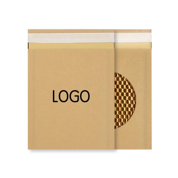 Quality Biodegradable Honeycomb Cushion Paper Mailer Kraft Mailing Bags Padded Honeycomb Express Protective Mailer Envelope Postal Bags for sale