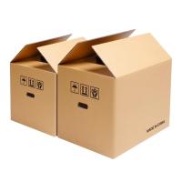 Quality Customizable Logo Wholesale White Kraft Packing Paper Box Corrugated Cardboard for sale