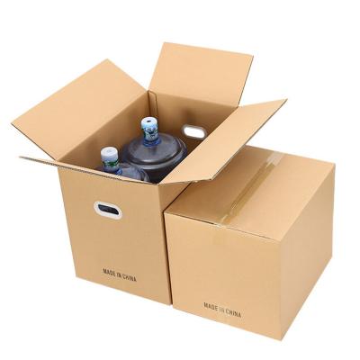 China Customizable Logo Wholesale White Kraft Packing Paper Box Corrugated Cardboard Carton Box for Shipping or Mail for sale