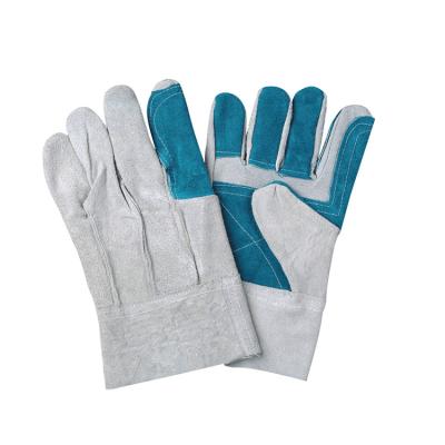 China LC2036 Versterkte Palmkoeien Split Leather Lashandschoenen met drie ribben achterkant Te koop