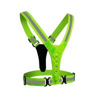 Quality High Visibility Reflective LED Running Riding LED Warning Vest for Road Safety for sale