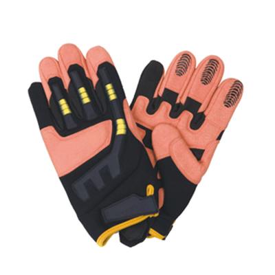Cina Funzionalità per tutti gli usi M103 Gloves meccanici a strisce di palma sintetiche rosse in vendita