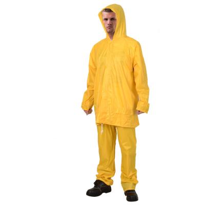 Cina RAINWEAR 100% impermeabile PVC gommato tuta da pioggia con cappuccio Modelli popolari 2019 in vendita