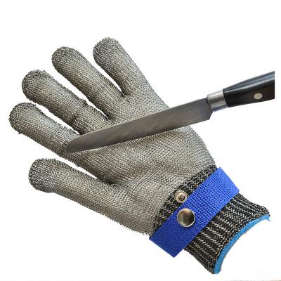 Cina XS-3XL CE/ Acciaio inossidabile A6 Guanti di sicurezza resistenti al taglio per il contatto con il cibo del macellaio in vendita