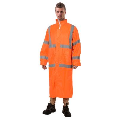 Cina Indumenti da pioggia abiti da pioggia poliestere/pvc con cappuccio abito da pioggia regolabile con nastro riflettente in vendita